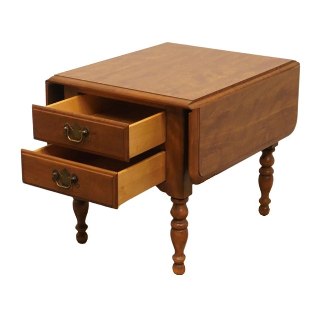 Ethan Allen Heirloom Nutmeg Maple Colonial Early American 37" Accent ...