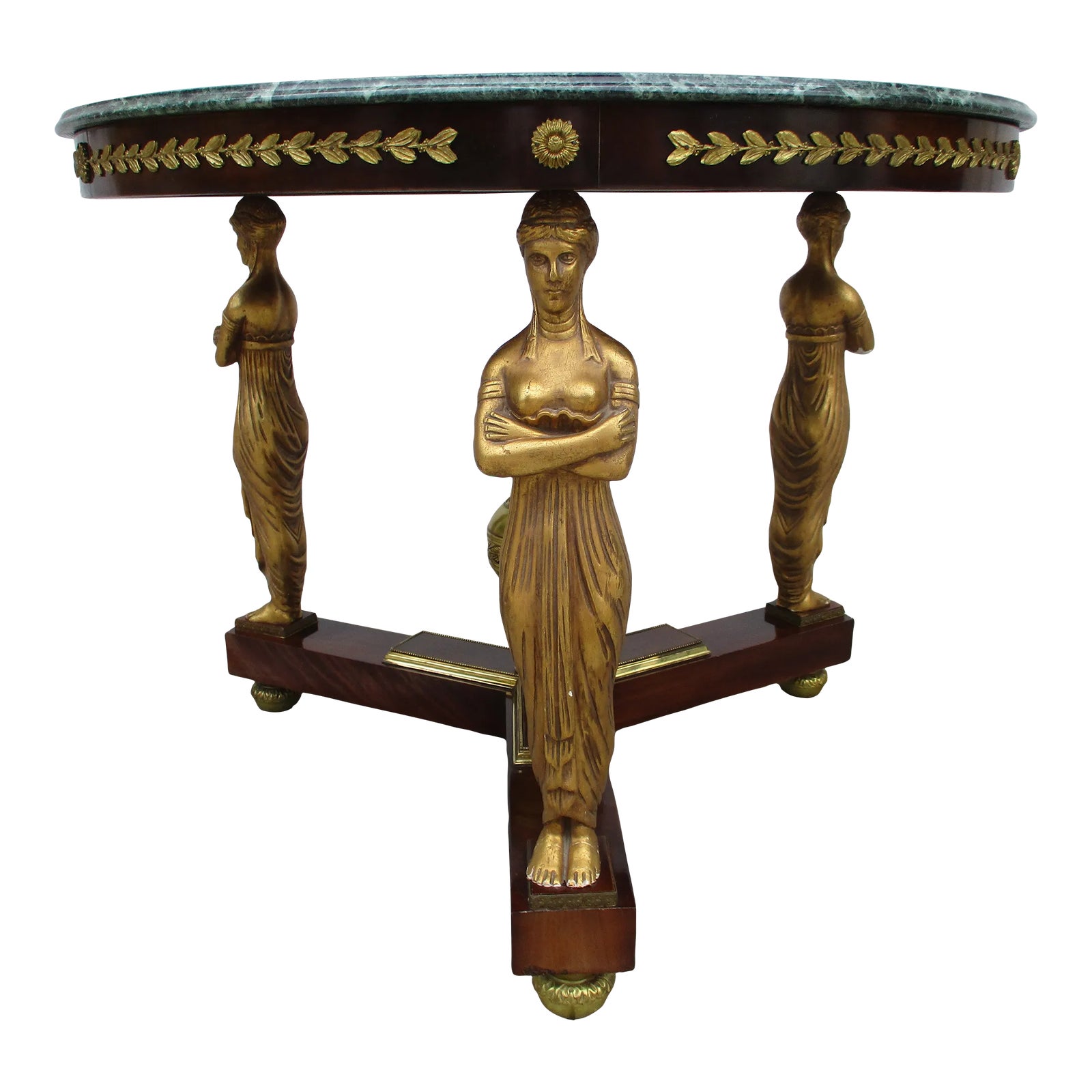 French Empire Style Gueridon Center or Grand Entryway Table | Chairish