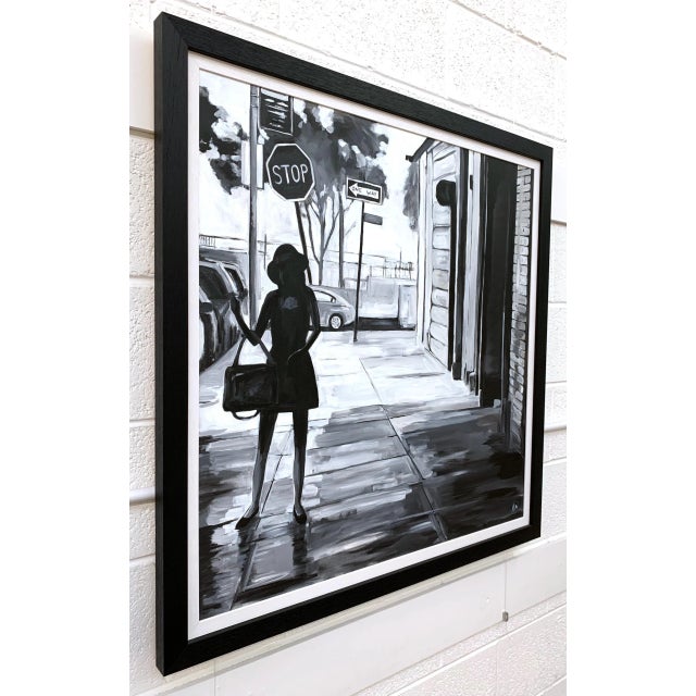 Angela Wakefield, Black & White Female Figure Manhattan Woman in New ...