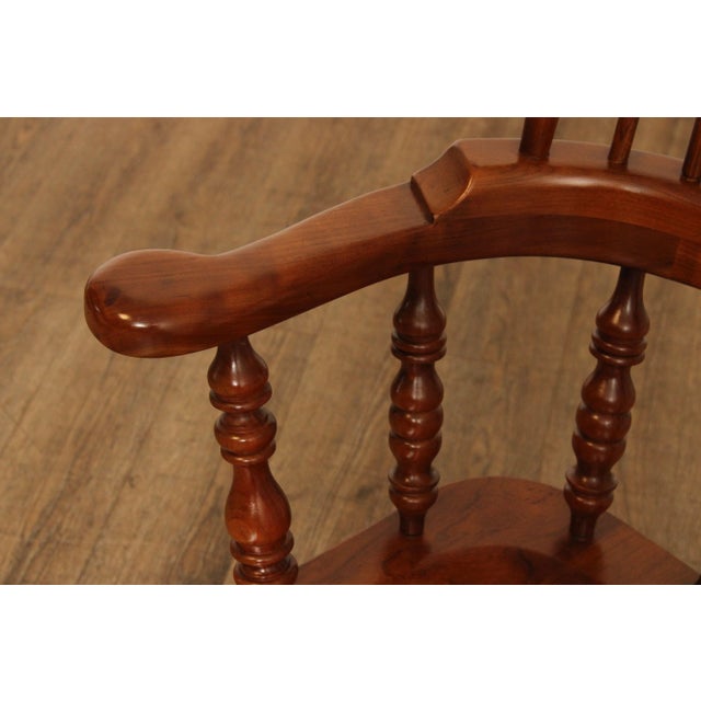 Vintage Leopold Stickley Cherry Windsor Armchairs - A Pair | Chairish