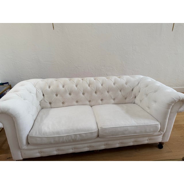 Restoration Hardware Kensington Upholstered Sofas - Set of 2 | Chairish