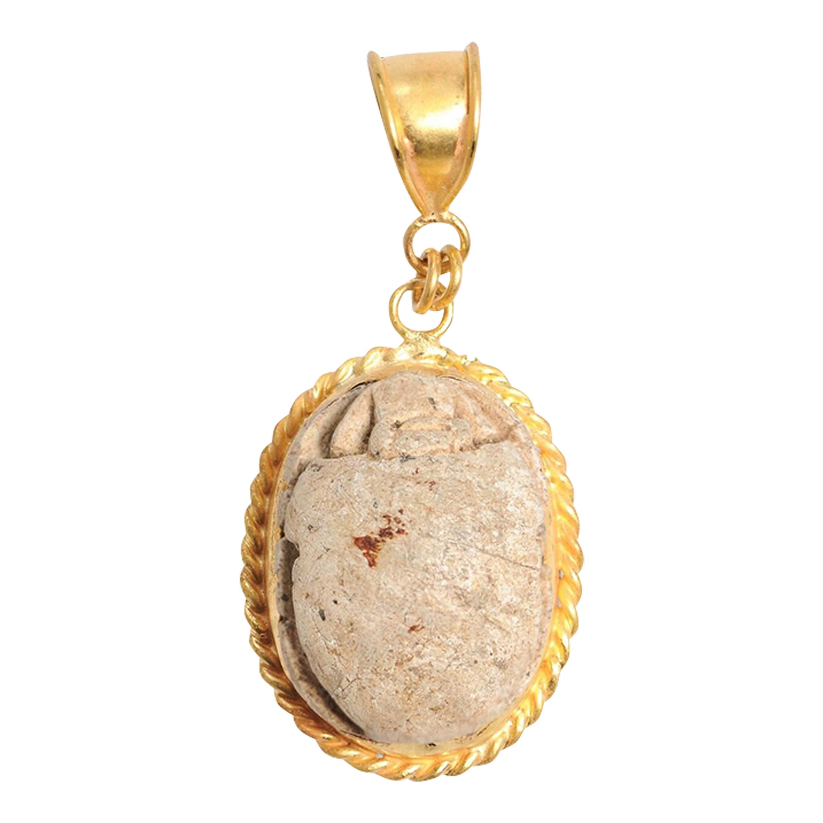 Antique Scarab Pendant | Chairish