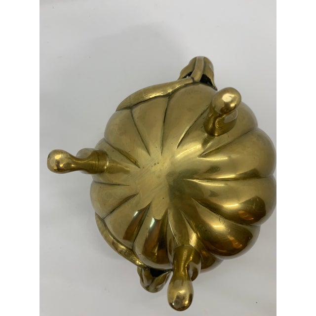 Vintage Chinese Brass Pumpkin Censer/Incense Burner With Fox Handles ...