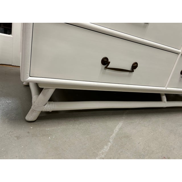 20th Century Willow & Reed Rattan Dresser Designed by Tommi Parzinger ...