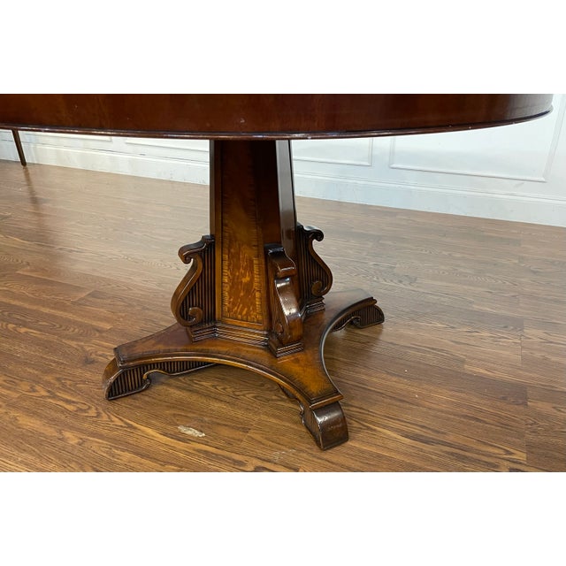 Regency 48” Round Foyer Table by Leighton Hall - Showroom Sample | Chairish