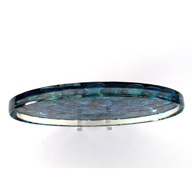 Abalone and Resin Oval Tray | Chairish