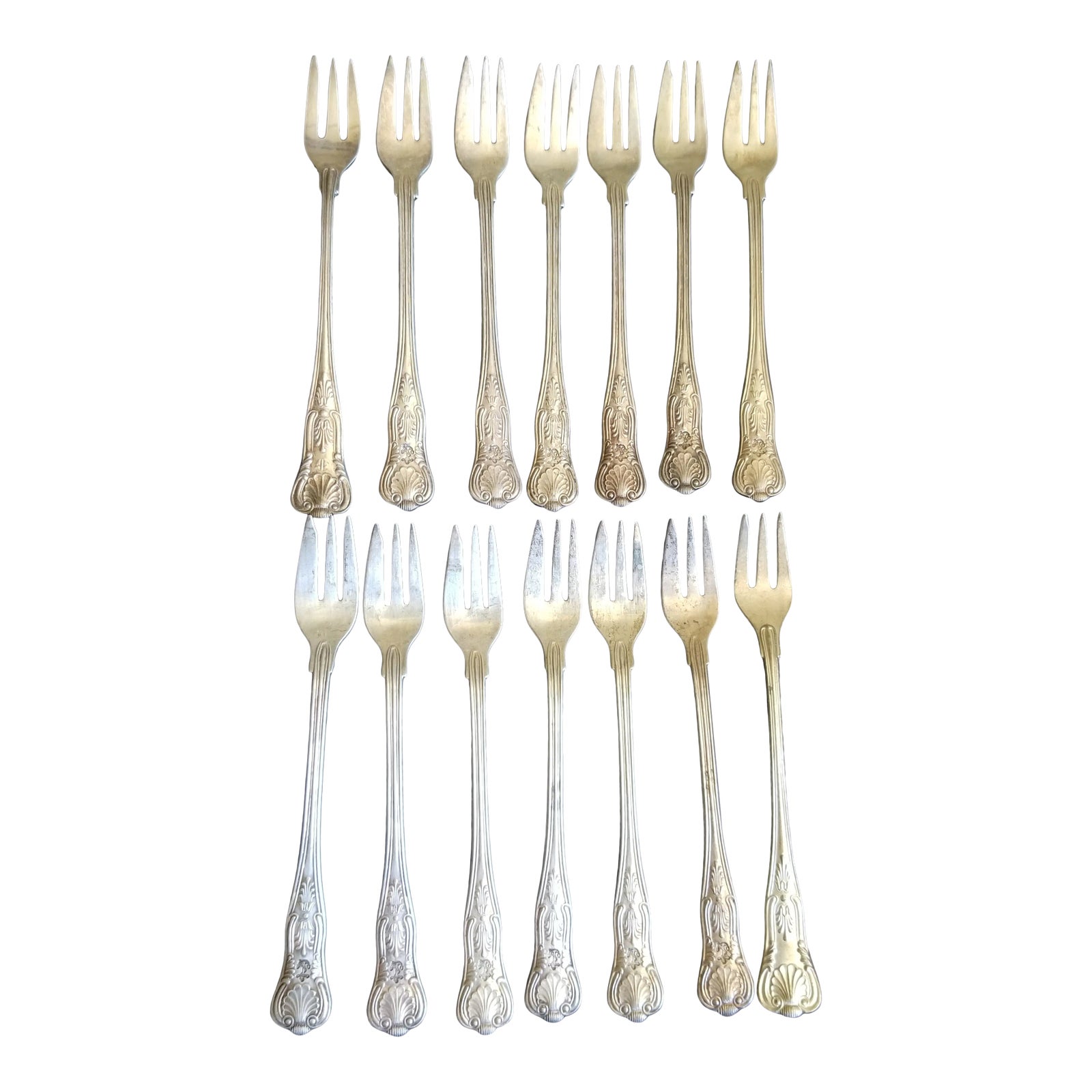 Us Navy Silver Plated Seafood Forks | Chairish