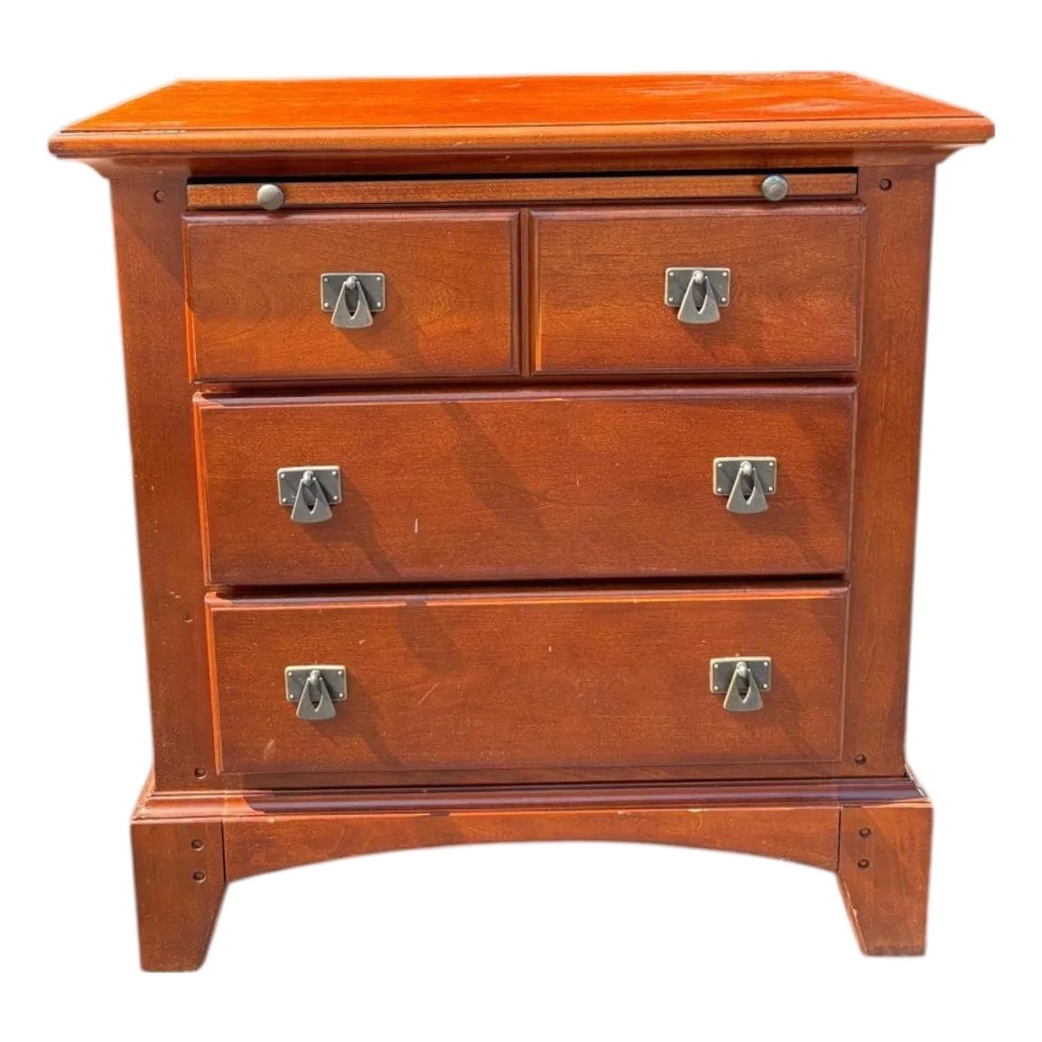 Solid Wood Night Stand | Chairish