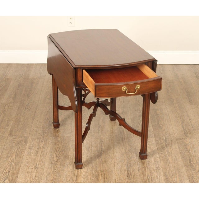 Kindel Winterthur Reproduction Mahogany Pembroke Table | Chairish