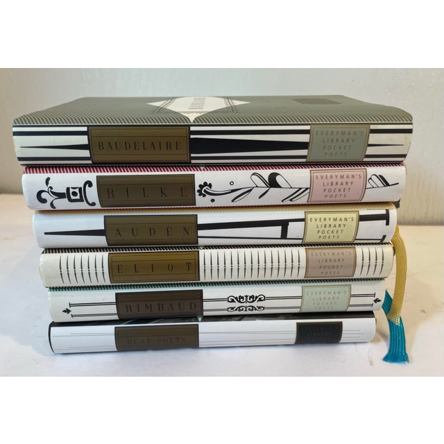 Everyman’s Library Pocket Poets Books - Set of 6 | Chairish