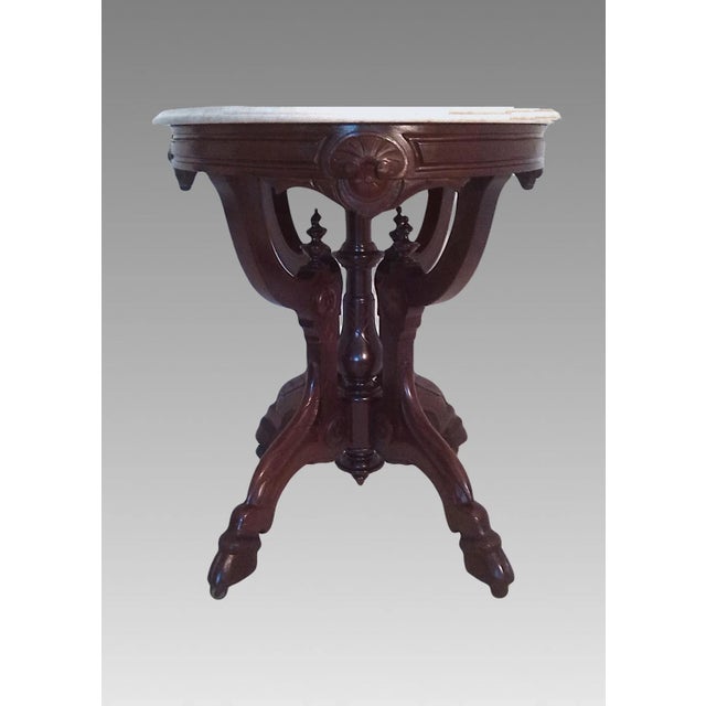 Antique Renaissance Revival Walnut Oval Occasional / Parlour Table ...