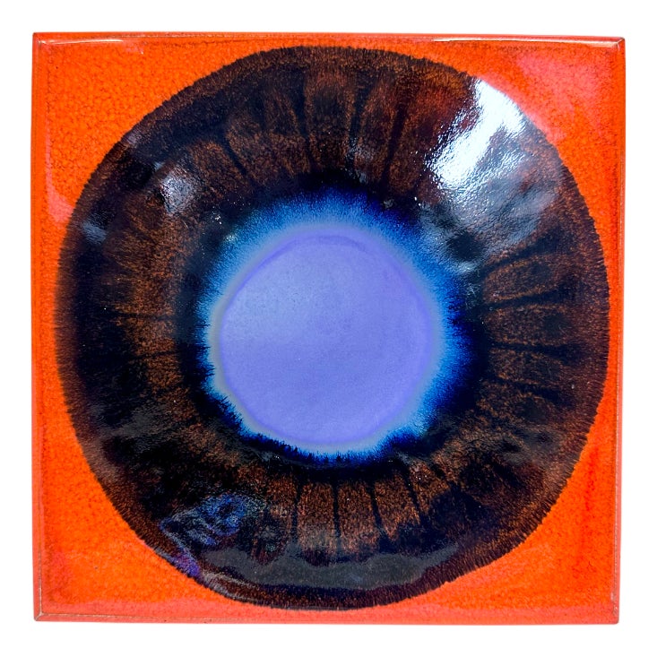 Space Age Ceramic Artist Wall Tile by Renée Neue for Hutschenreuther ...