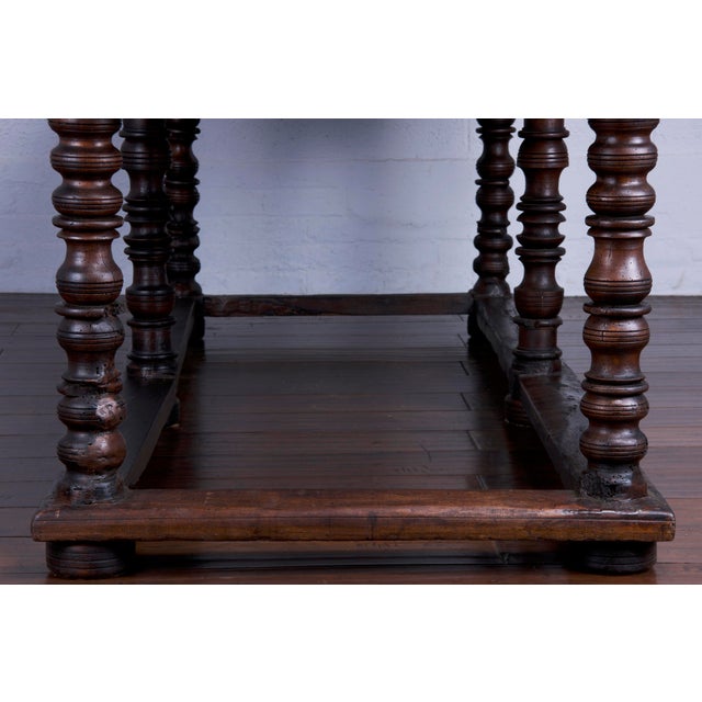 17th Century French Renaissance Louis XIII Walnut Table | Chairish