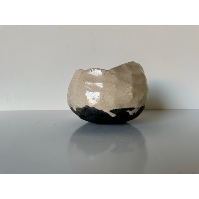 Vintage Organic Free - Form Abstract Pottery Bowl | Chairish