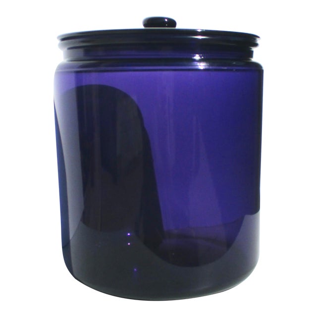 Big Purple Glass Utility Kitchen Jar 12.5"tall. | Chairish