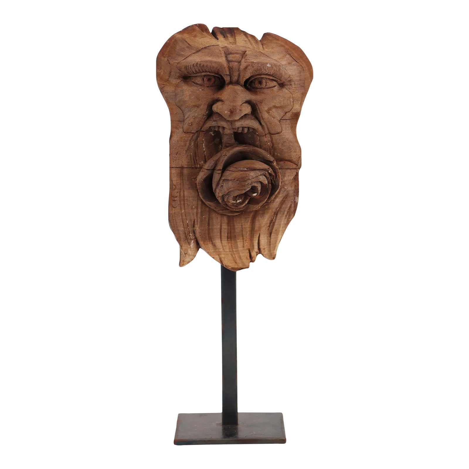 Romantic Demon With Rose in the Mouth, 18th Century, Portuguese Baroque ...