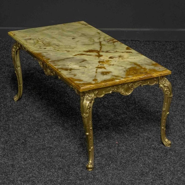 Onyx Topped Coffee Table | Chairish