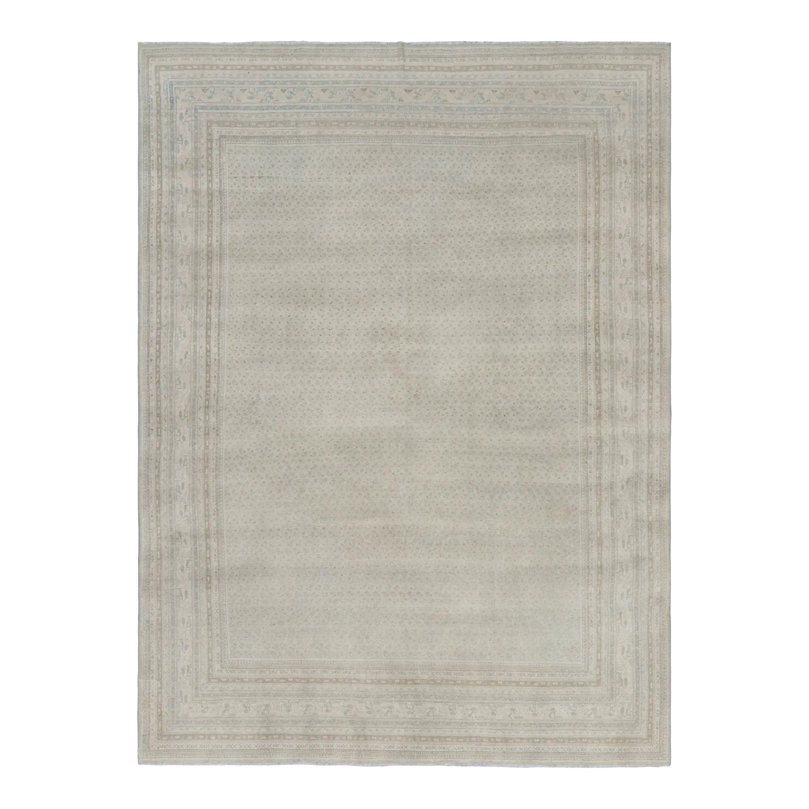 Rug & Kilim’s Modern Classics Rug With Beige-Brown and Blue Paisley ...