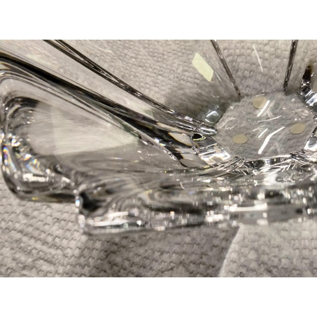 1980s Orrefors Crystal Orion Bowl Thick Lars Hellsten Sculptor Original ...