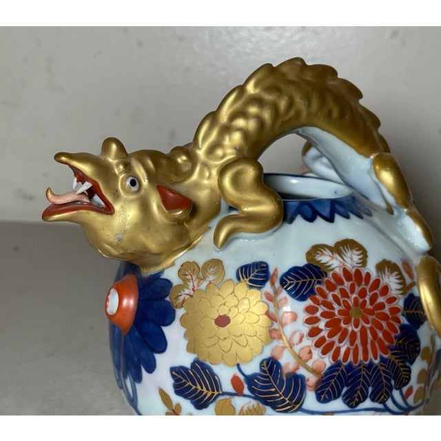 Vintage Handmade Japanese Imari Gilded Dragon Painted Porcelain Dragon ...