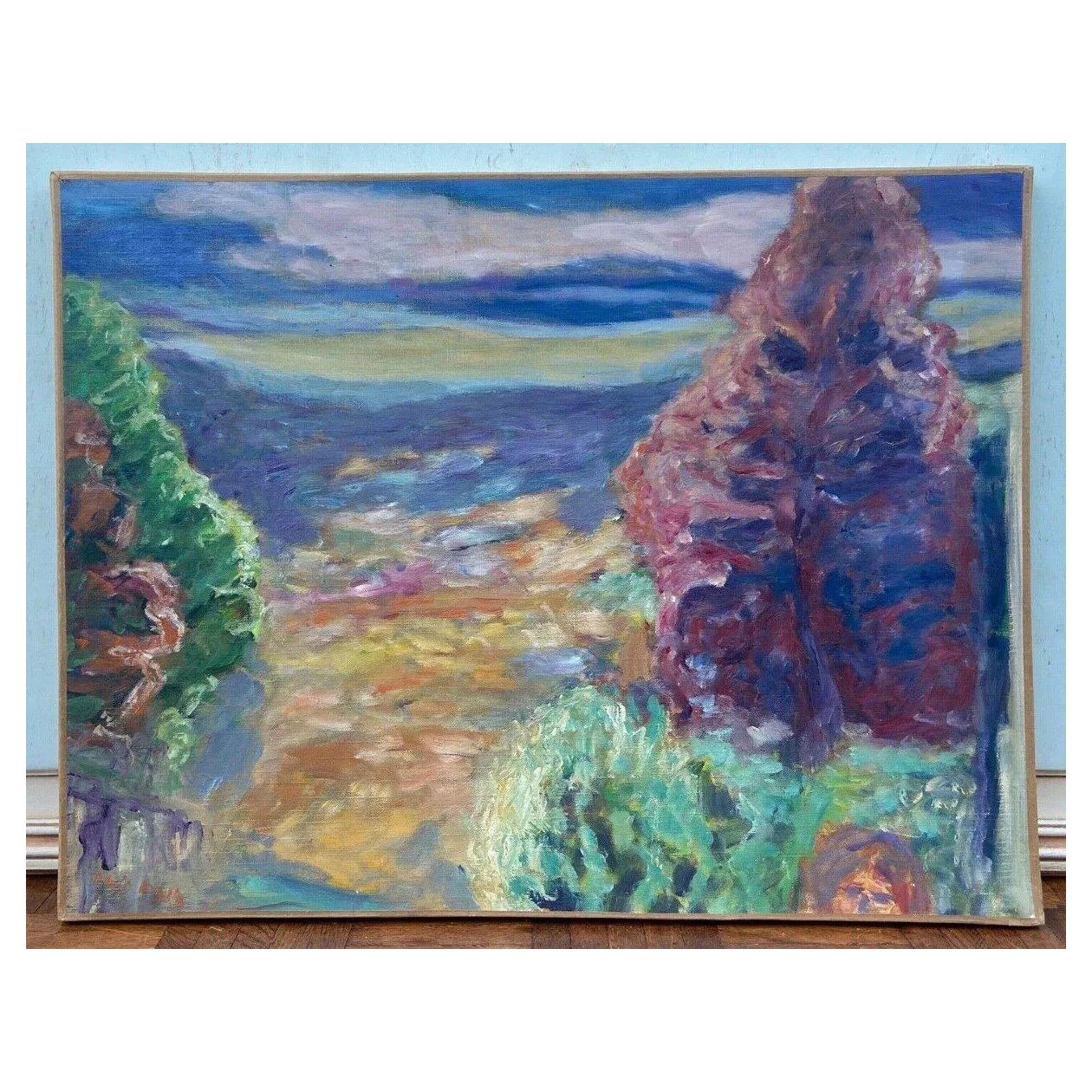 David Arun, Impressionist Landscape, Oil on Canvas | Chairish