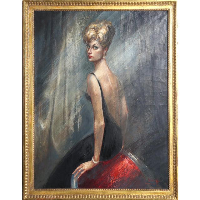 Bernard Locca, Portrait of a Blonde Beauty, Painting | Chairish
