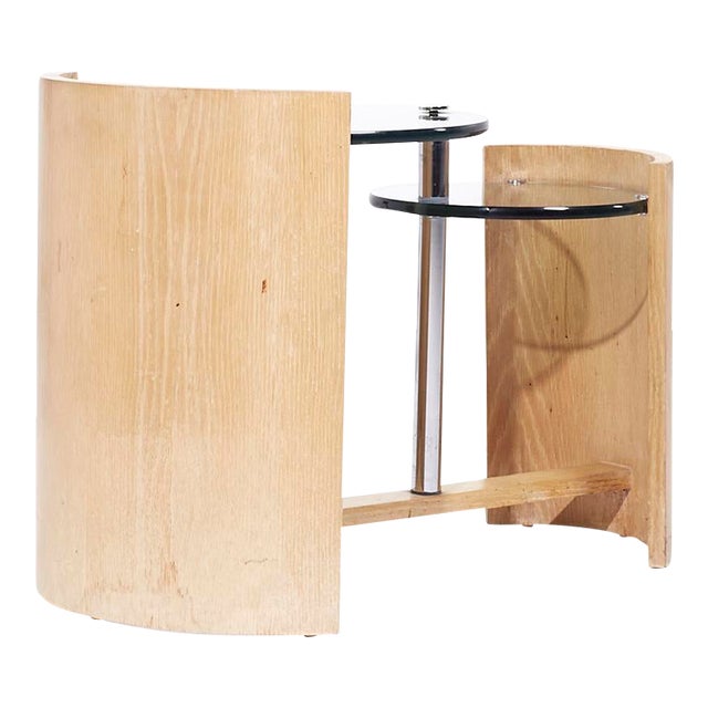 Jay Spectre Mid Century Cerused Oak Coffee Table | Chairish