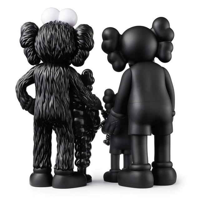 Kaws, Family Figures, Black Version, 2021, Painted Cast Vinyl | Chairish