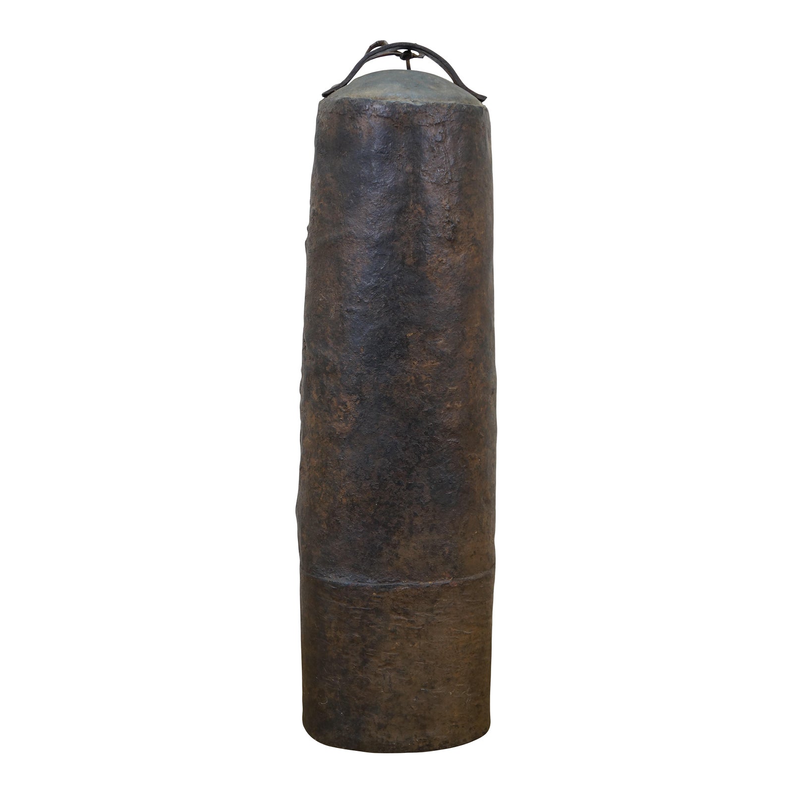 Antique Large Primitive Iron Camel Bell With Handle | Chairish