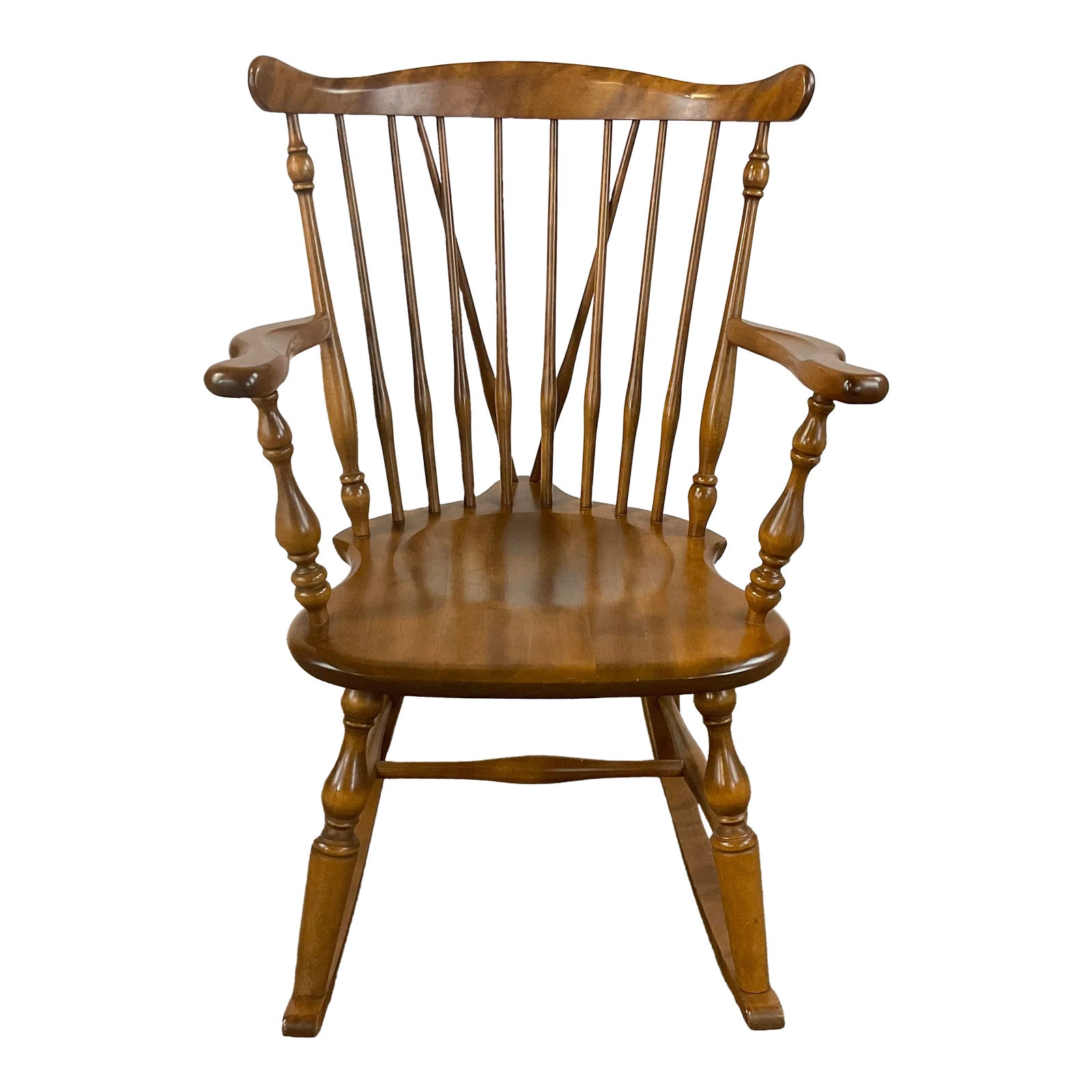 1950s Americana Arts and Crafts Ethan Allen by Baumritter Maple Windsor ...