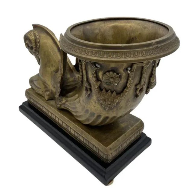 1900 Golden Fleece Chrysomallos Winged Ram Bronze Mantle Urn | Chairish