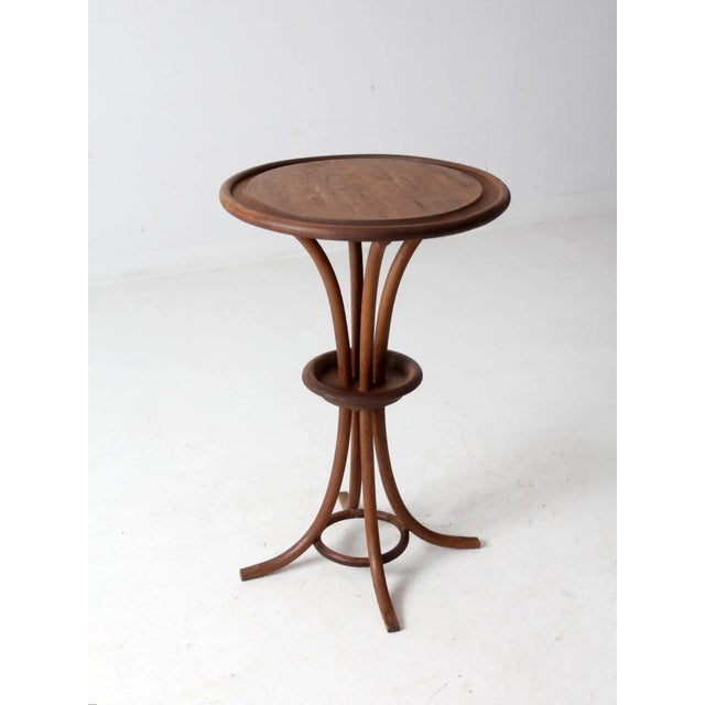 Antique Bentwood Side Table | Chairish