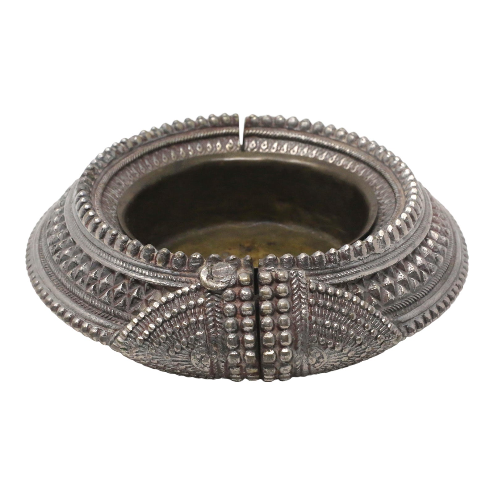 Antique Bronze Anklet Ashtray | Chairish