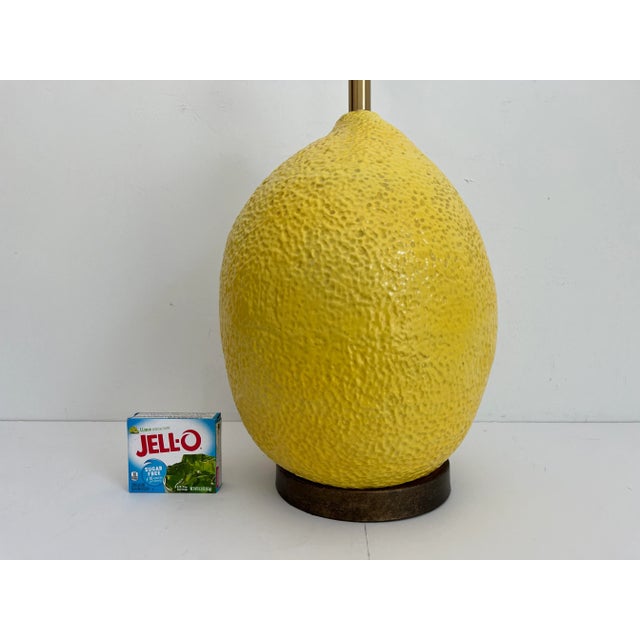1970s Oversize Lemon Lamp by Hanson & Shade | Chairish
