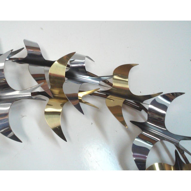 Vintage Curtis Jere Two Tone Birds Wall Sculpture | Chairish