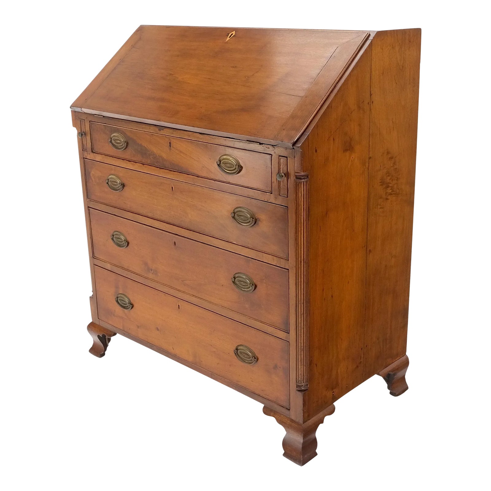 Antique 19th Century Dovetail Joints Secretary Drop Front Desk w ...