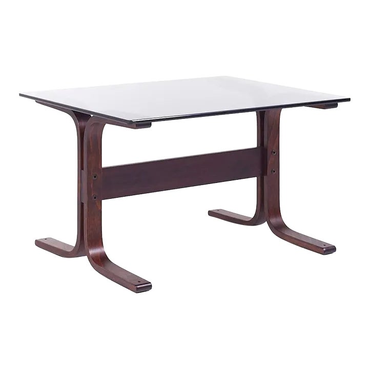 Ingmar Relling for Westnofa Siesta Mid Century Glass Top Side Table ...