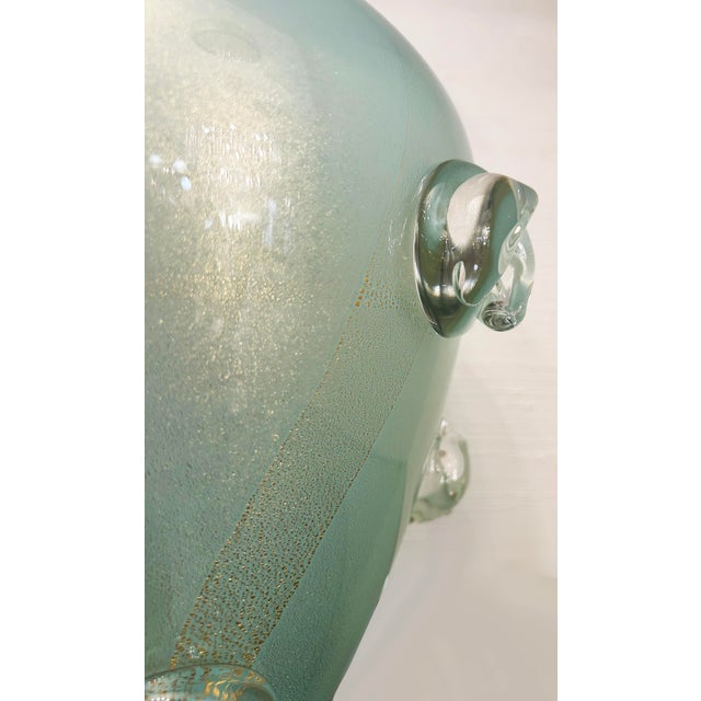 Cristais Di Murano 24k Gold Infused Translucent Glass Vase With ...