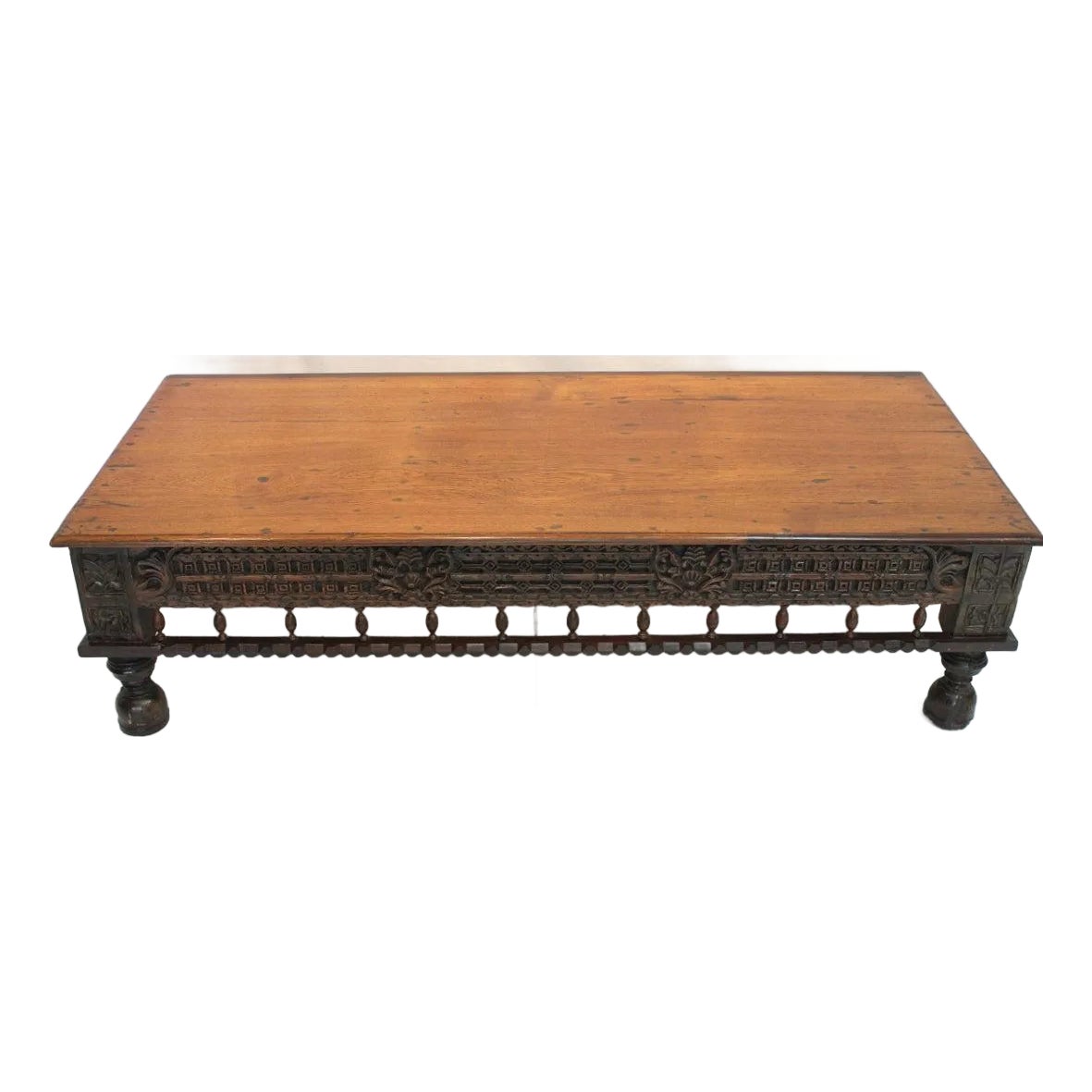 Antique Mid 18th Century Spanish Colonial Table Reduced to Coffee Table ...