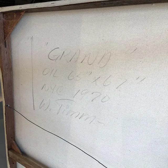 Wayne Timm : Large Vintage Painting Titled: “Grand” 1968 | Chairish