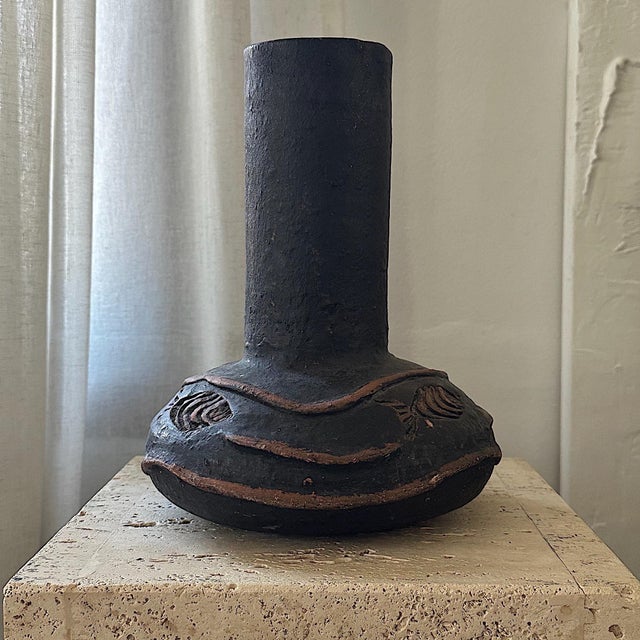 Vintage Colin Thorburn Handmade British Studio Pottery Fish Vase | Chairish