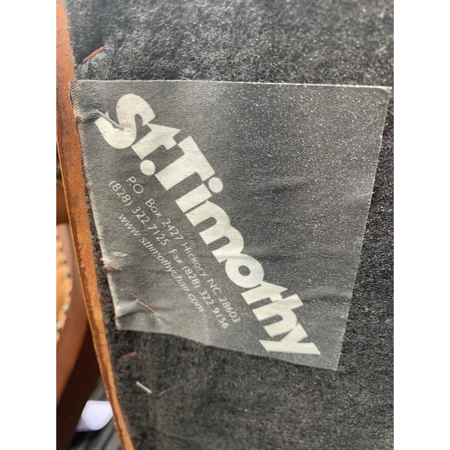 St. Timothy (Commercial Grade) Ultra Suede & Hardwood Armchairs on ...