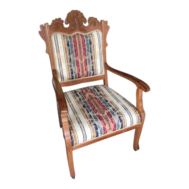 Eastlake Victorian Arm Chair | Chairish