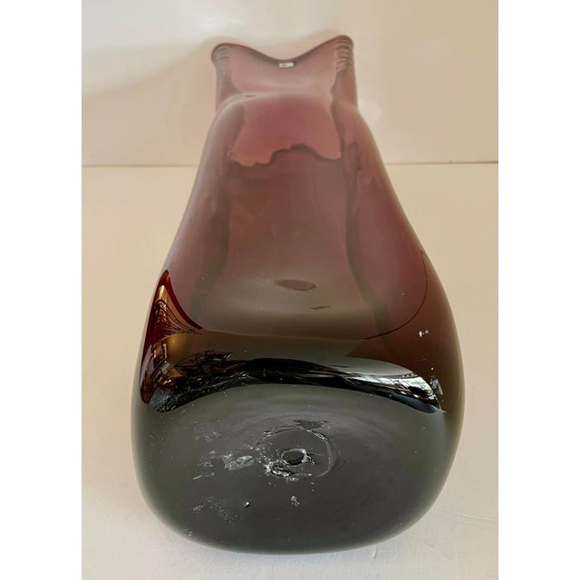 Tall Freeform Blenko Vase From 80's | Chairish