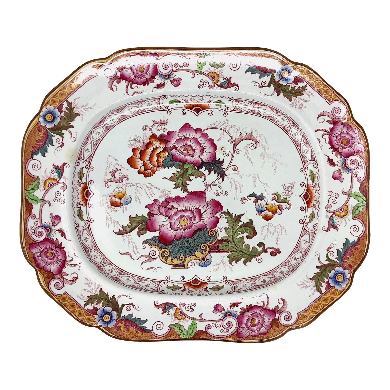 Antique Cauldon England Platter | Chairish