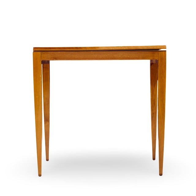 Gio Ponti for Singer & Son Mid Century Teak and Brass Flip Top ...