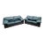 Vintage Italian Post Modern Leather Sofa and Loveseat by Giovanni Erba ...