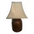 Vintage Stone Wear Lamp & Shade | Chairish