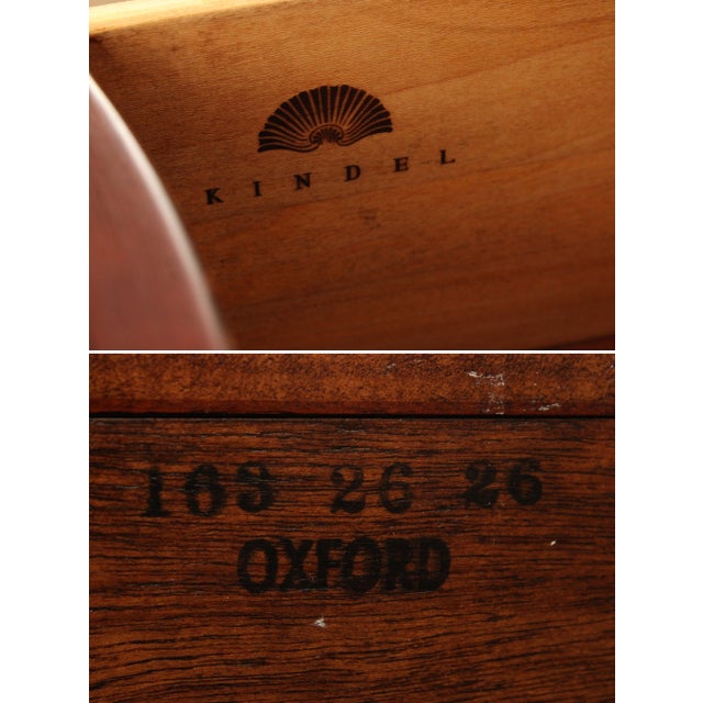 Mid 20th Century Kindel Georgian Style Serpentine Front Mahogany Long ...