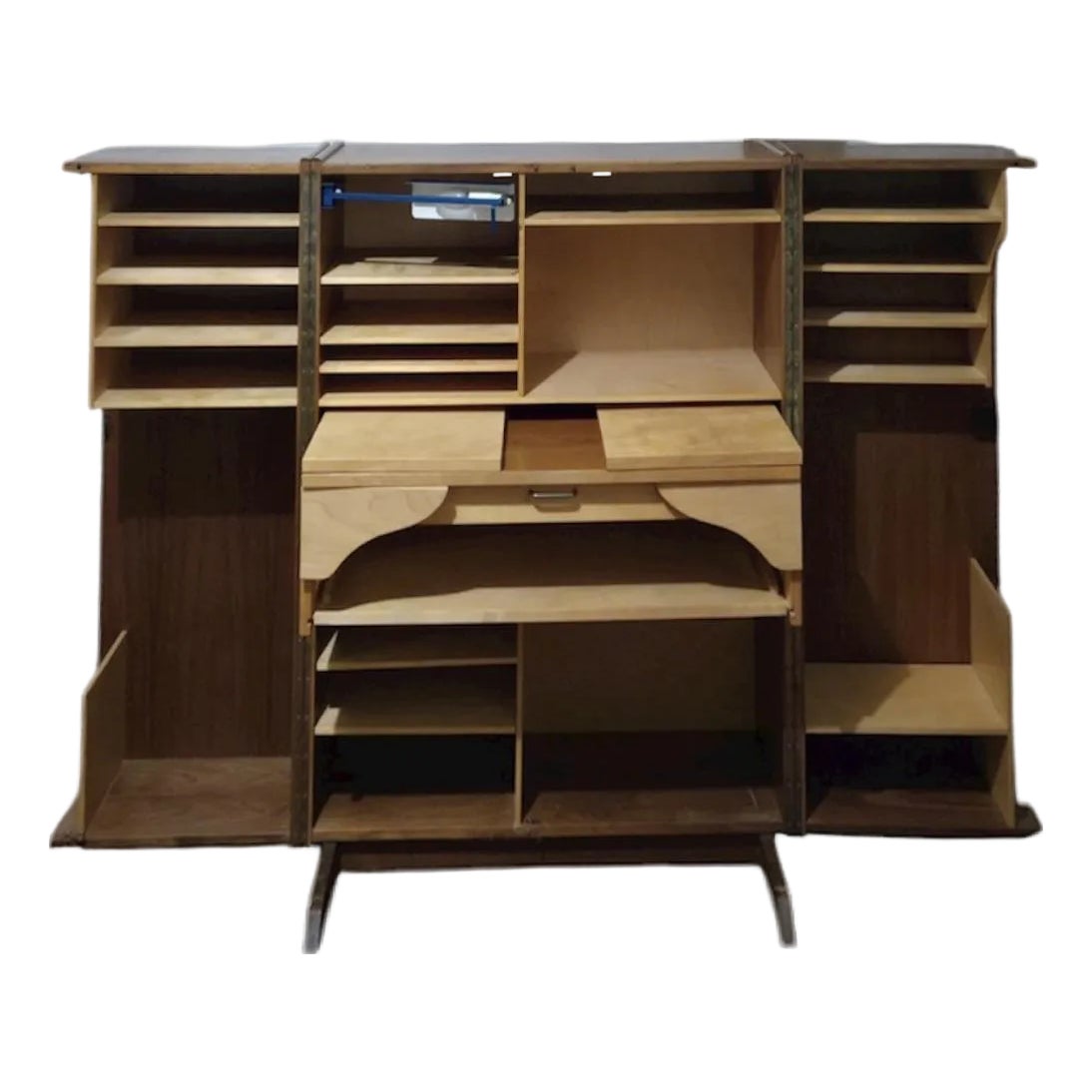 1950's "Magic Box" Folding Secretary Desk. Attributed to Mummenthaler ...